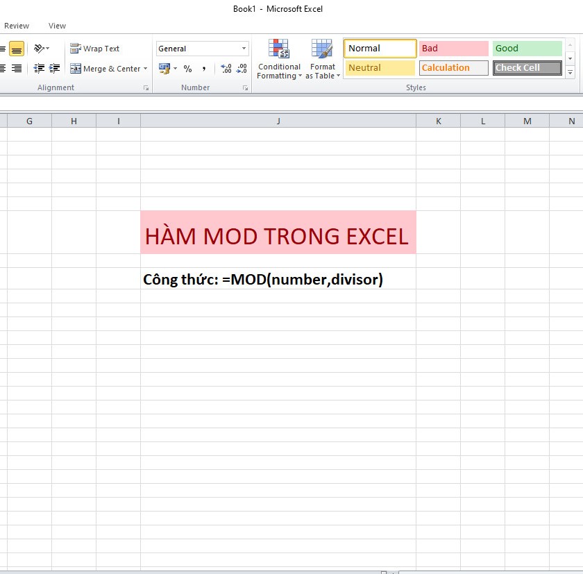 Top 24 C ng Th c Mod Trong Excel T t Nh t ng B Qua NAMHOUSE