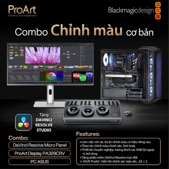 COMBO chỉnh màu đỉnh cao của Asus dành cho các nhà làm phim