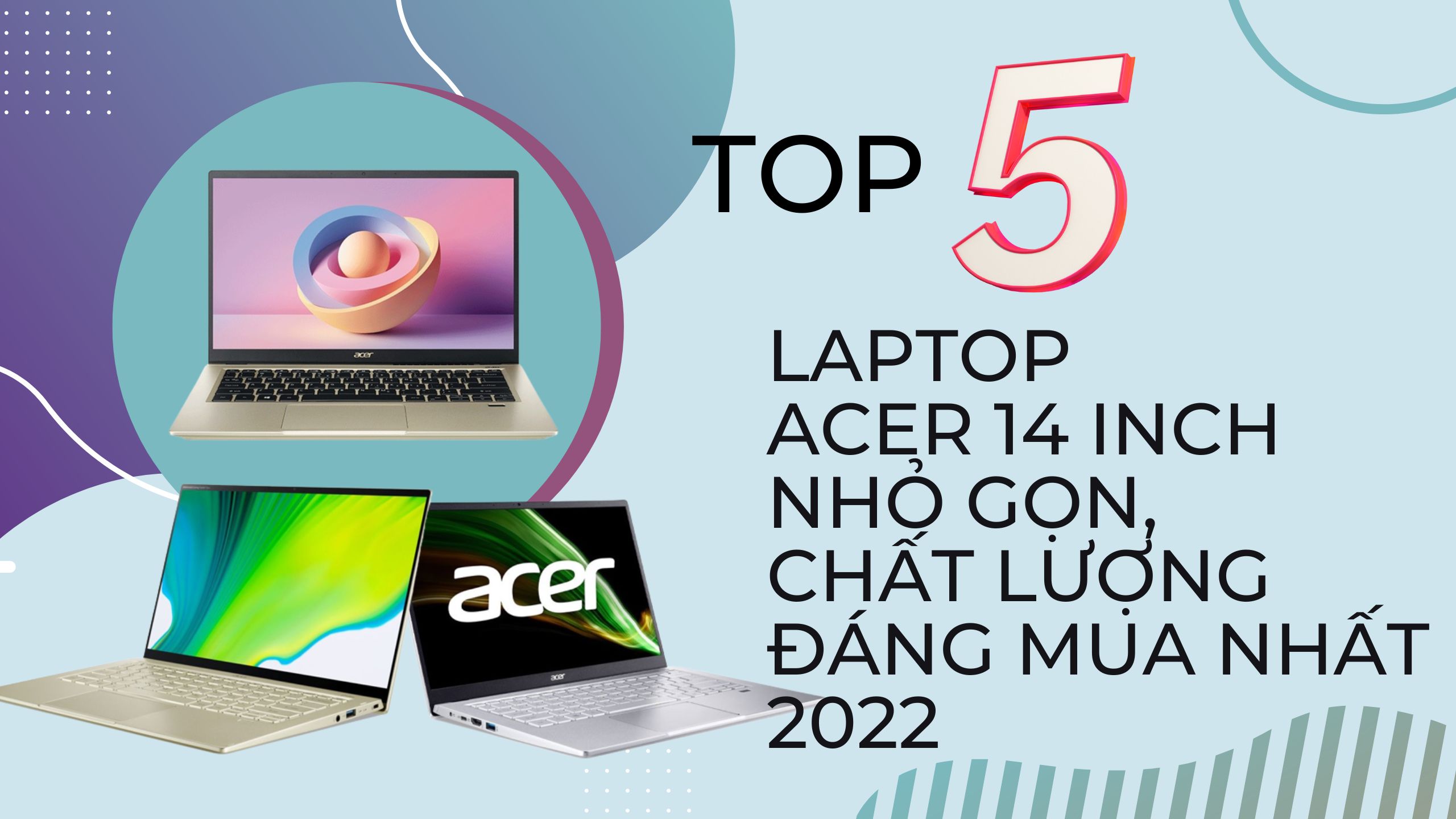 Top 5 laptop Acer 14 inch hiệu năng ổn định, đáng tham khảo 2023