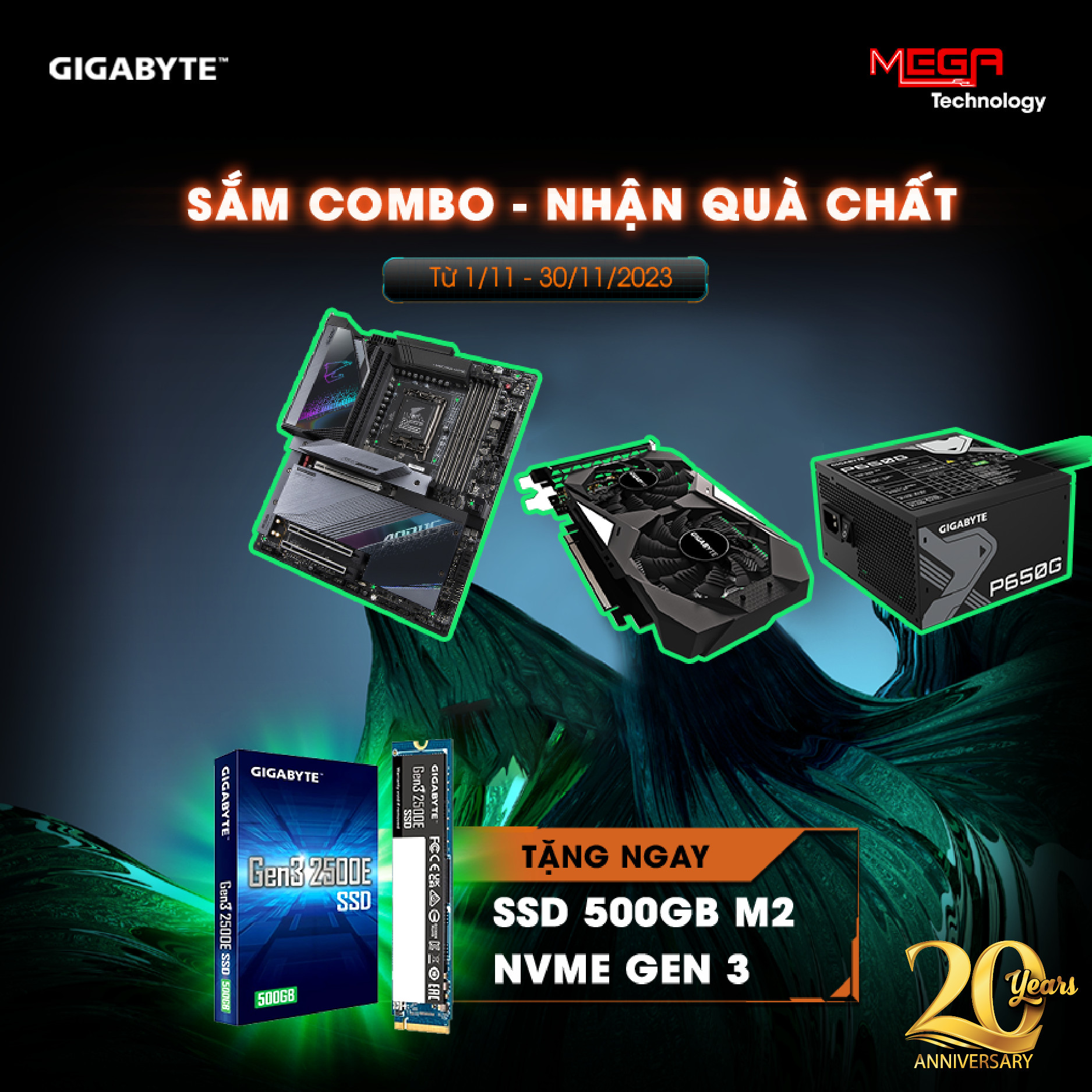 [Mega20] CTKM Sắm combo - Nhận quà chất