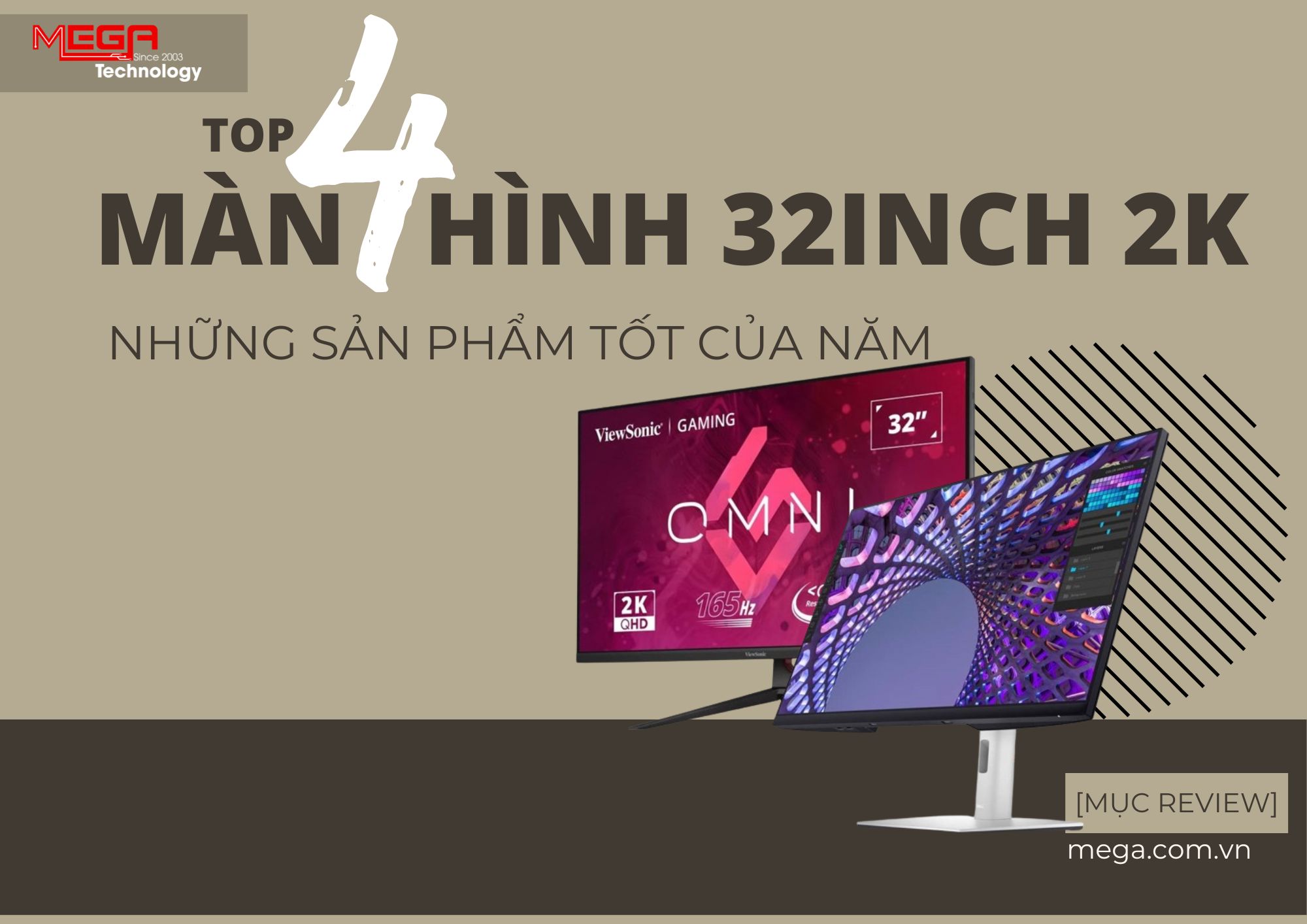 Top 4 màn hình 32 inch 2K làm đồ họa chuẩn 2024