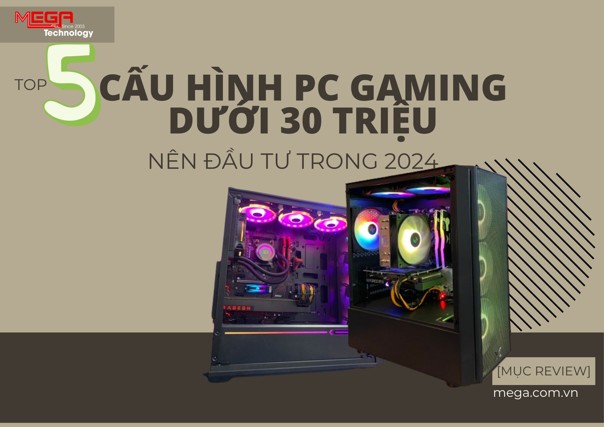 Top 5 PC gaming dưới 30 triệu chiến mọi trò chơi 2024