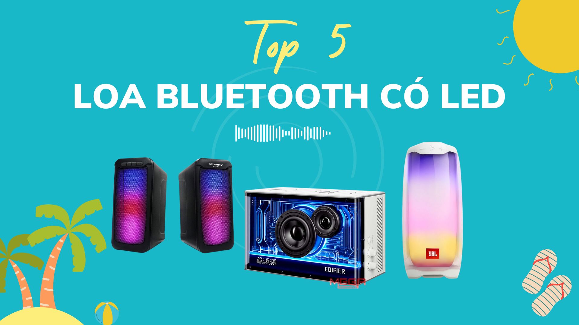 Top 5 loa bluetooth có LED đẹp nhất, đổi màu theo nhạc