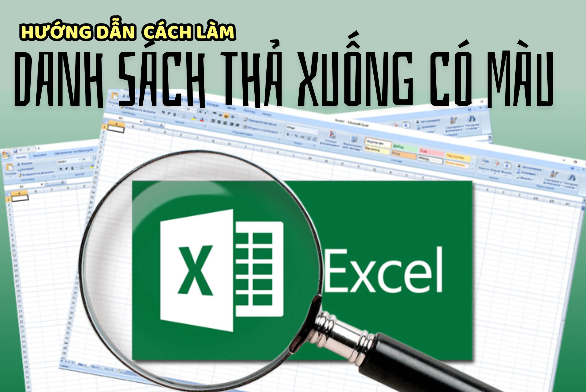 Hướng dẫn làm danh sách thả xuống có màu sắc trong Excel