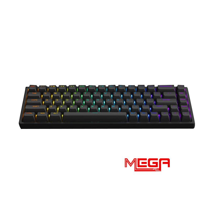 Bàn phím AKKO 3068 v2 RGB –Black - Jelly Purple switch | Mega
