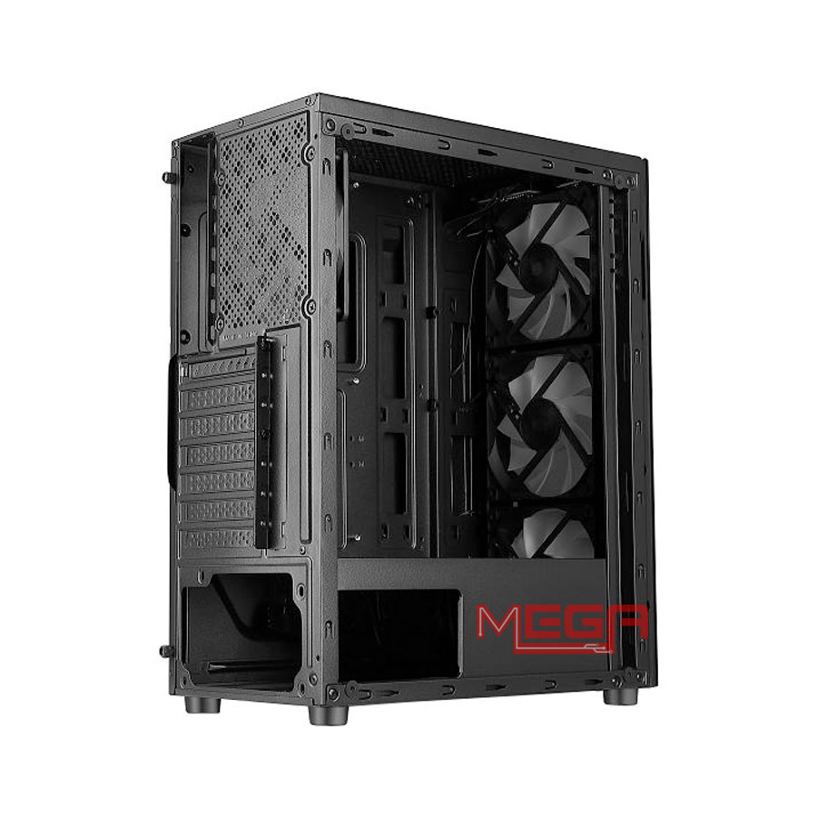 Case Vitra Mercury Q8 Black Mid Tower | Mega.com.vn