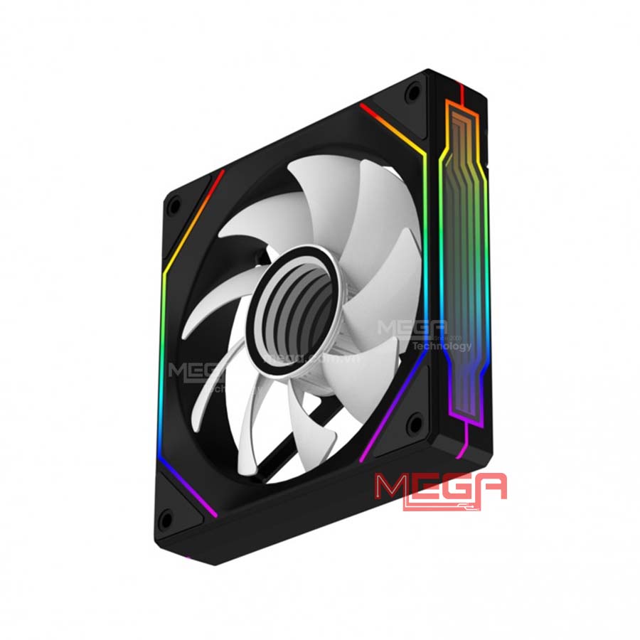 Fan Case Xigmatek Infinity 120mm (EN44564) Đen - fixed RGB | mega