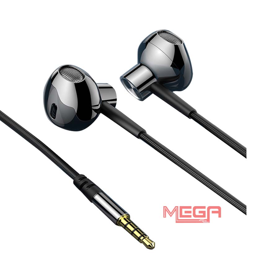 Tai nghe Pisen Metalic Semi-In-Ear 3.5mm (LV-MM02) | mega.com