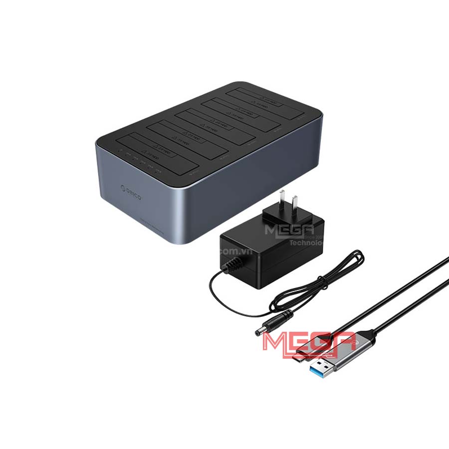 HDD Box (Dock) ổ cứng Orico 6656C3-C-EU-GY-BP-HW 5 khe cắm TypeC USB 3. ...
